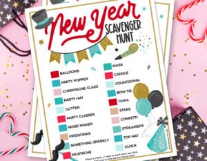 New Year’s Eve Scavenger Hunt (Free Printable Family Game)