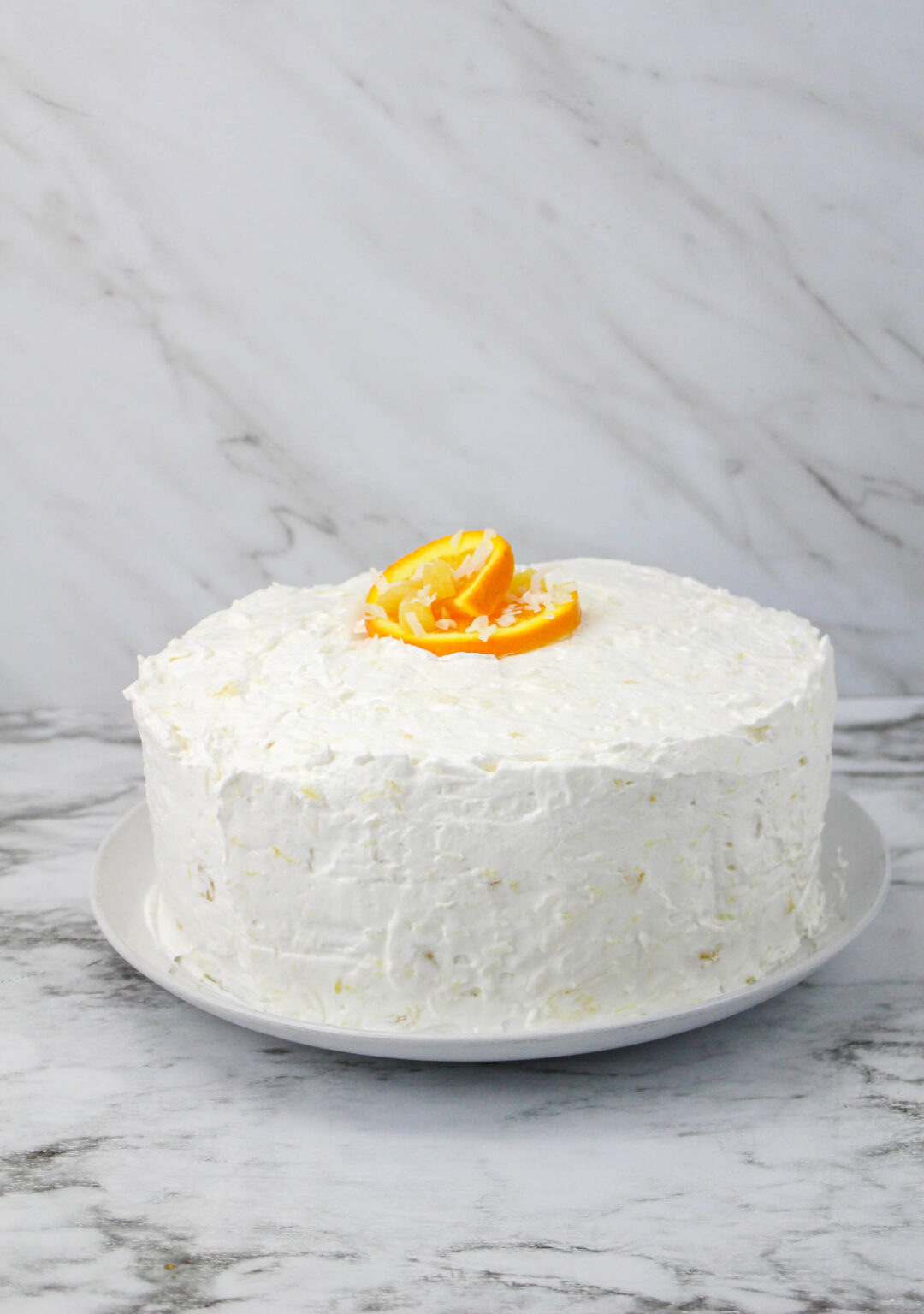 Sunset Cake Recipe – A Tropical Delight with Pineapple, Coconut, and Orange