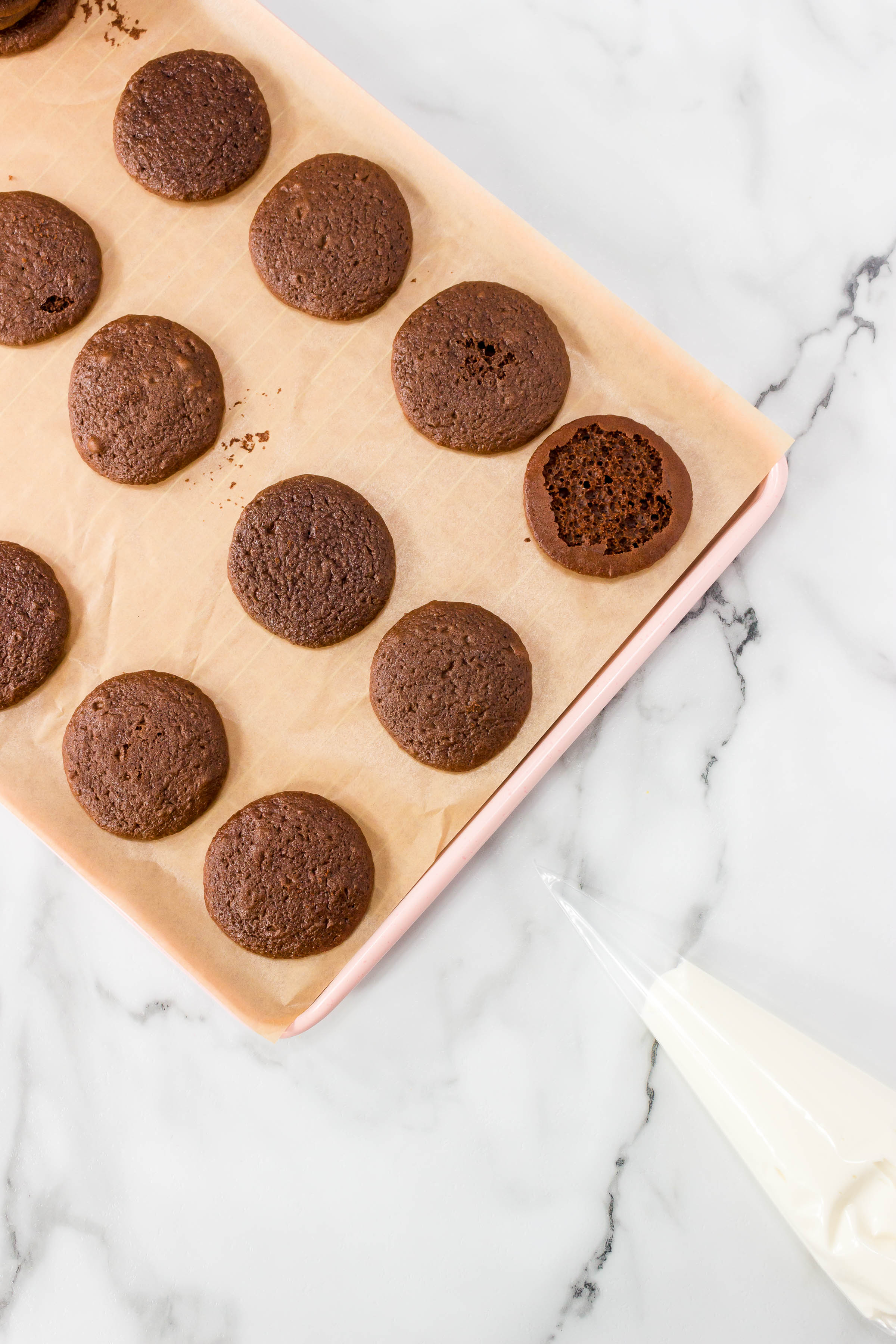 Rich & Creamy Chocolate Cake Mix Whoopie Pies Recipe