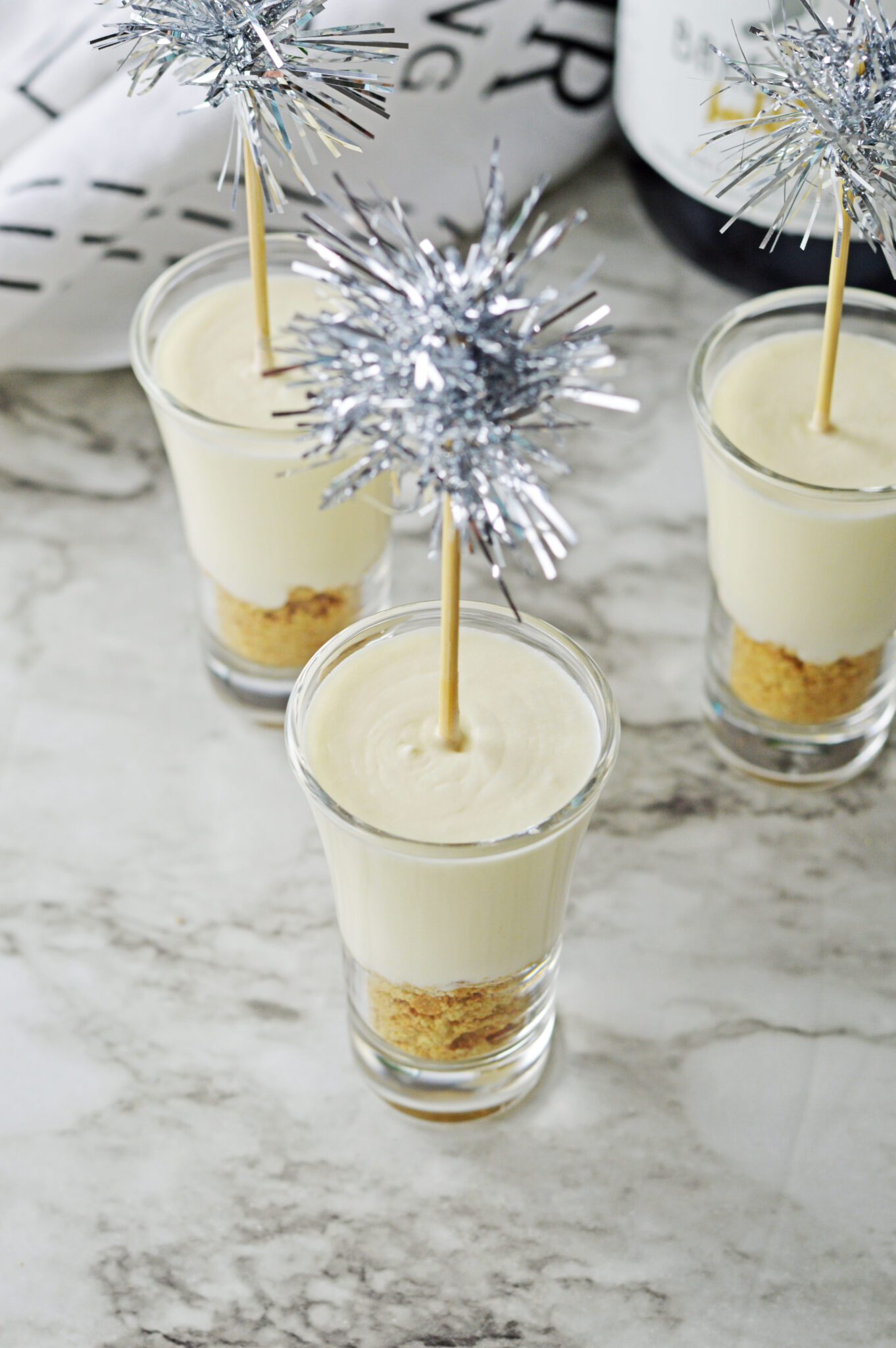Festive Champagne Cheesecake Shooters Are Perfect for New Year's Eve!