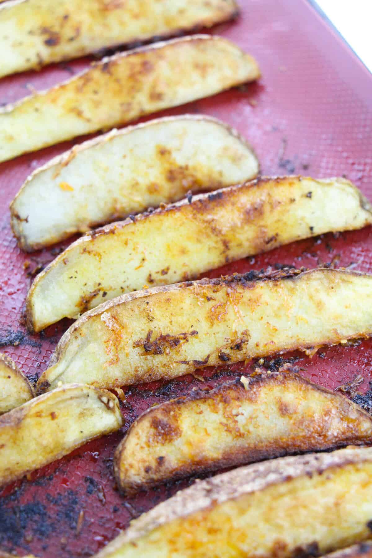 Garlic Parmesan Potato Wedges are a Flavorful and Easy Side Dish!