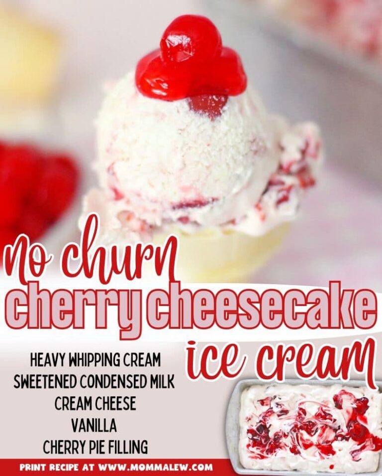 Cherry Cheesecake Ice Cream Recipe That’s No Churn & Easy