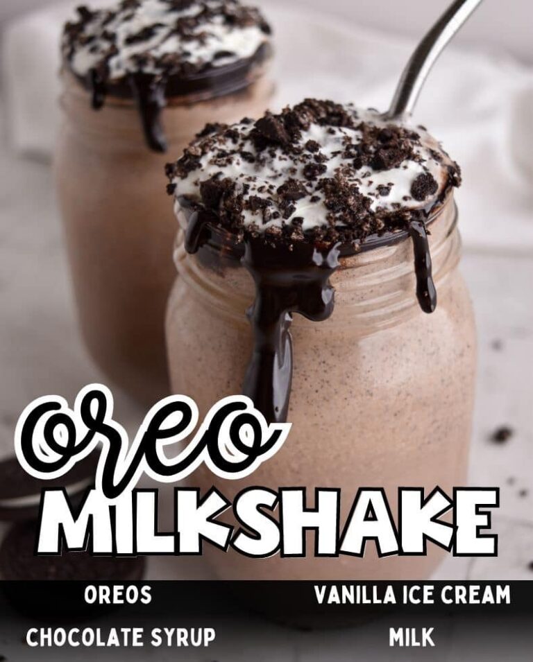 Oreo Milkshake Recipe (Creamy & Easy Dessert Treat)