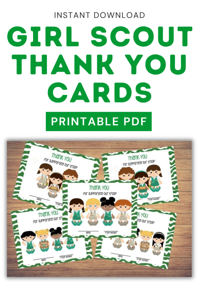 Girl Scout Thank You Cards – Free Printables for Troops & Cookie Sales