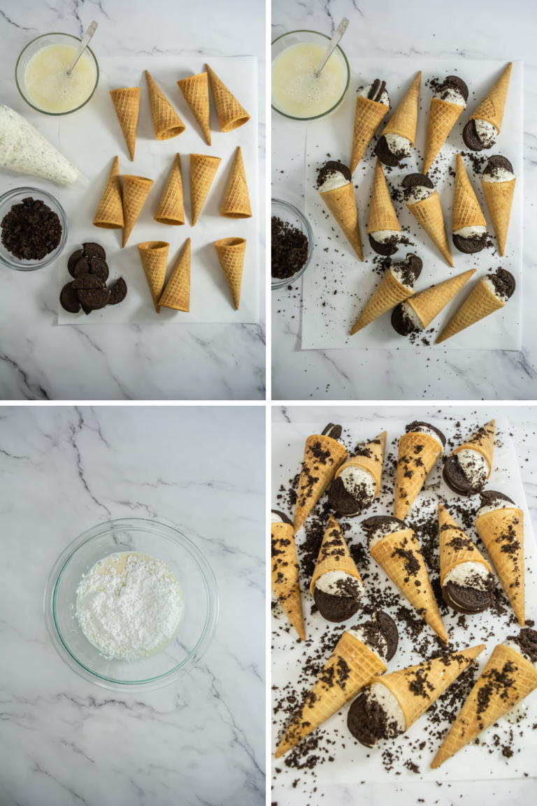 Oreo Cheesecake Cones – Creamy No-Bake Dessert (Easy!)