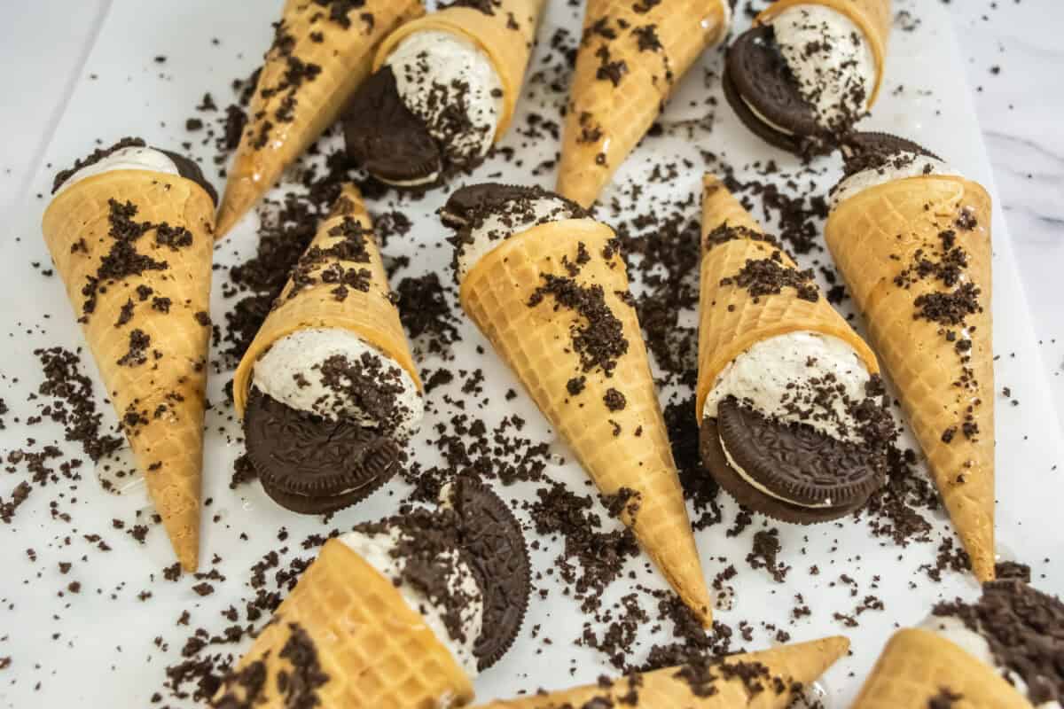 Oreo Cheesecake Cones – Creamy No-Bake Dessert (Easy!)