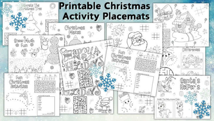 Printable Christmas Placemats – Fun, Festive Kids’ Activity [Free]