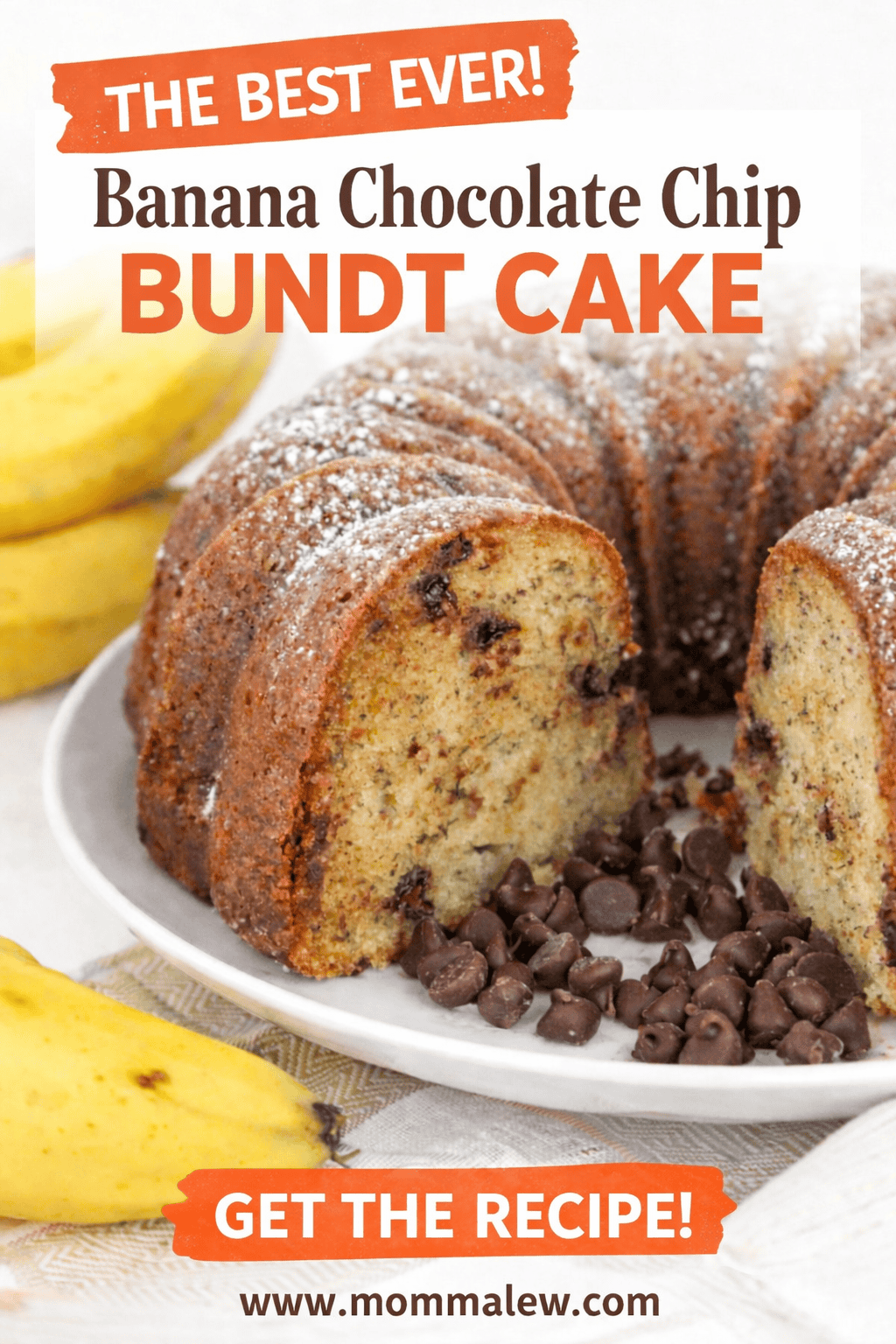 Banana Chocolate Chip Bundt Cake (Family Favorite)