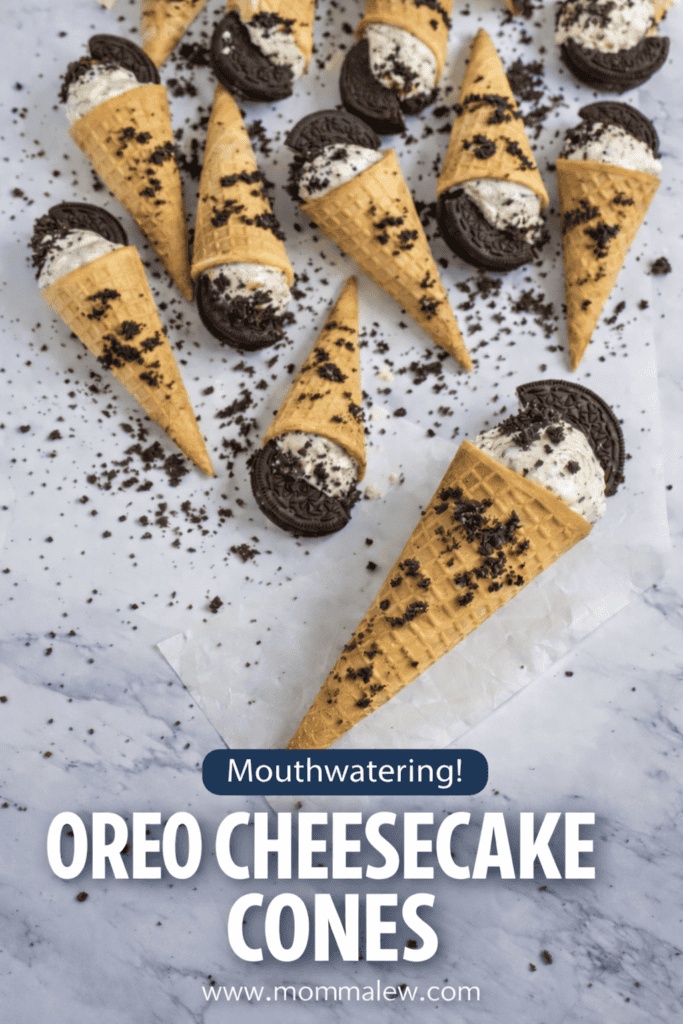 Oreo Cheesecake Cones – Creamy No-Bake Dessert (Easy!)