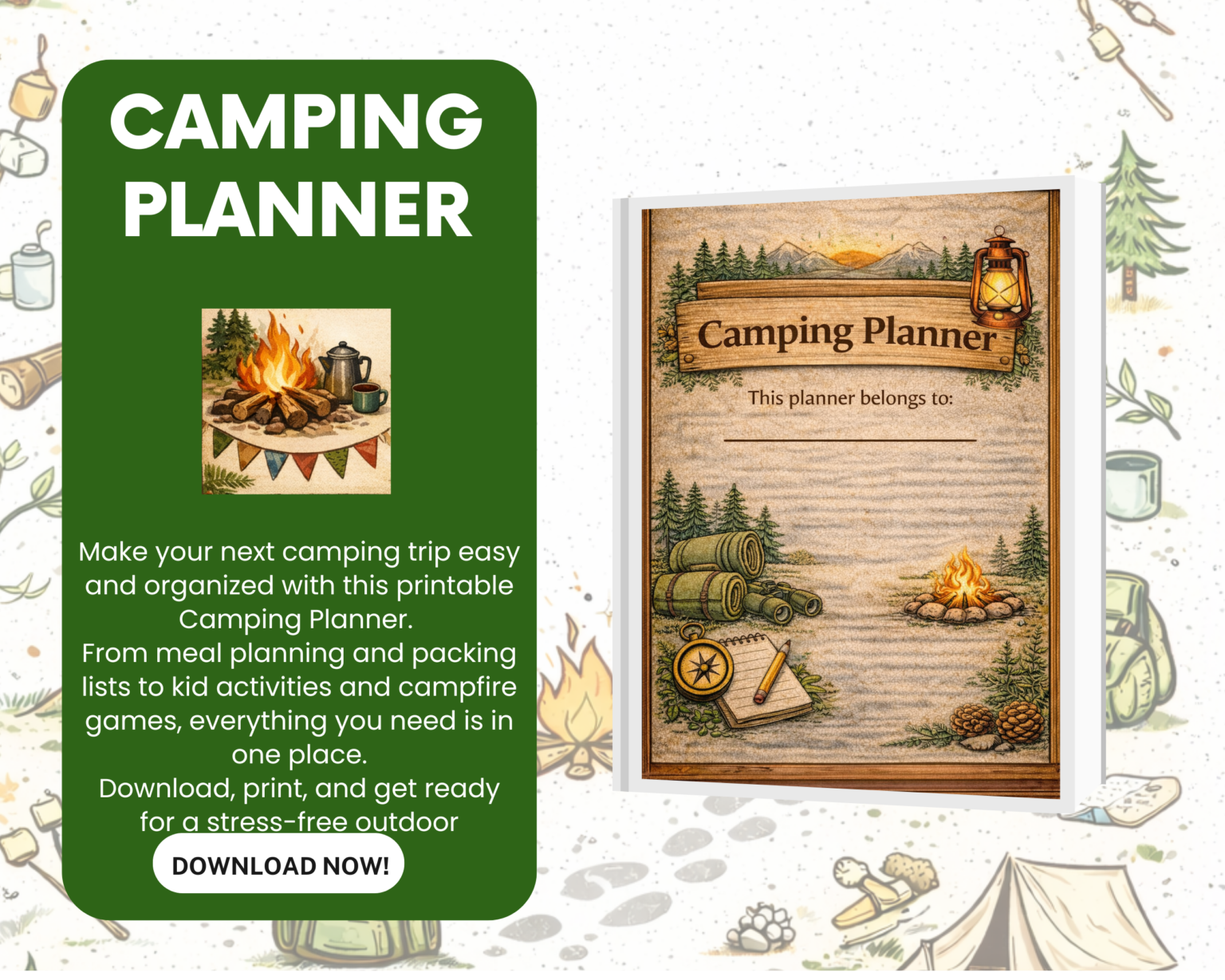 Printable Camping Planner (Family-Friendly, Easy & Fun)